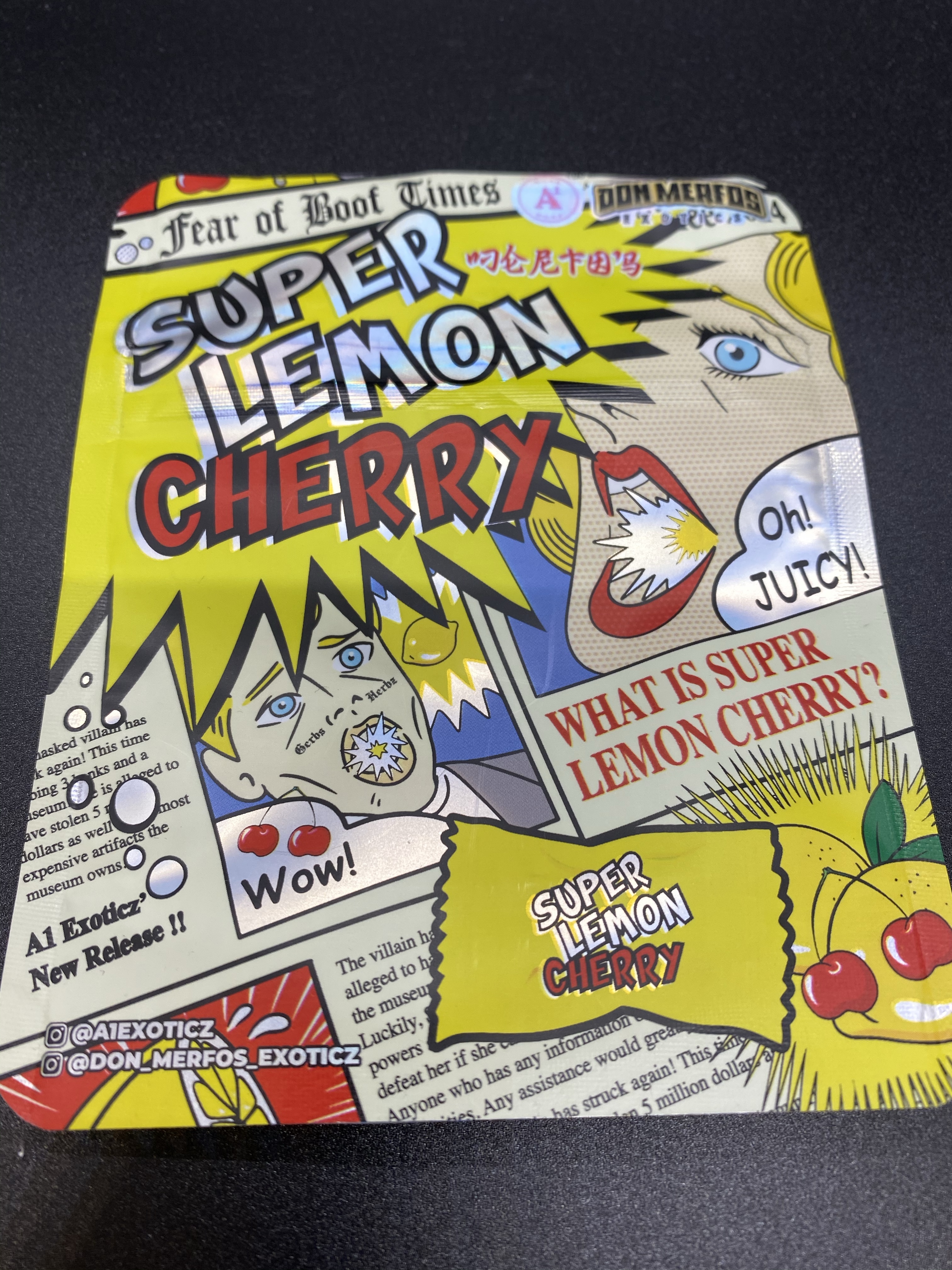 Super Lemon Cherry by Don Merfos Exoticz | West Coast Weed Reviews